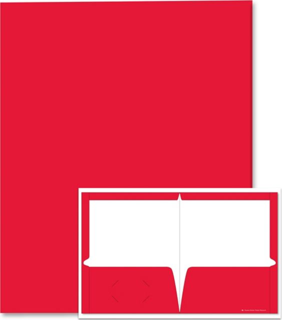 Red 2 Pocket Folder
