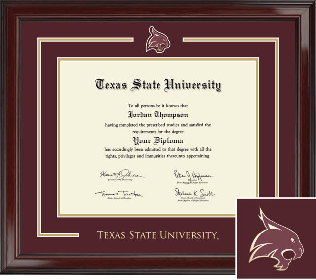 Texas State University Diploma Texas State University System Has