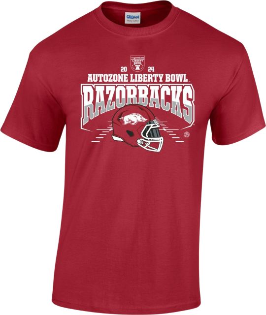 Arkansas Razorbacks Football 2024 Liberty Bowl Bound Short Sleeve T Shirt S XL